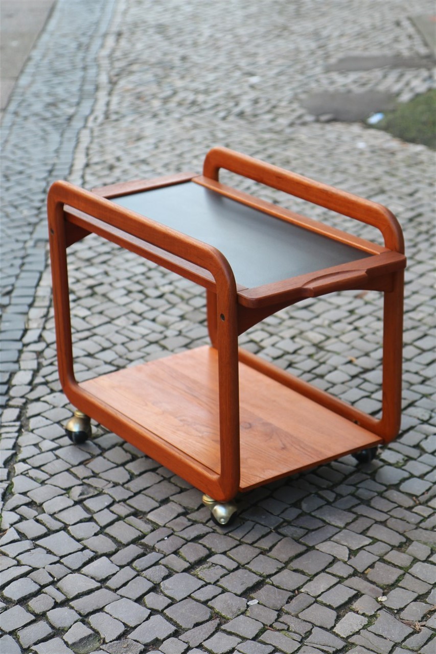 teak tea trolley with tray - Vintage Galore