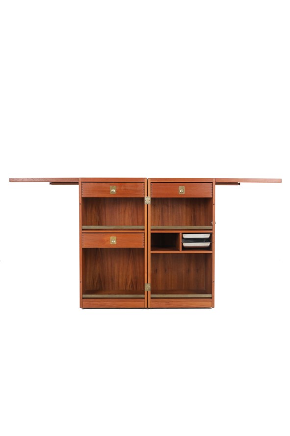“Captain's Bar” / folding / fliptop minibar by Reno Wahl Iversen for ...