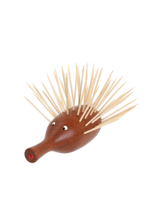 Danish mid-century "cheese hedgehog" made of teak wood / 1960s / mid ...